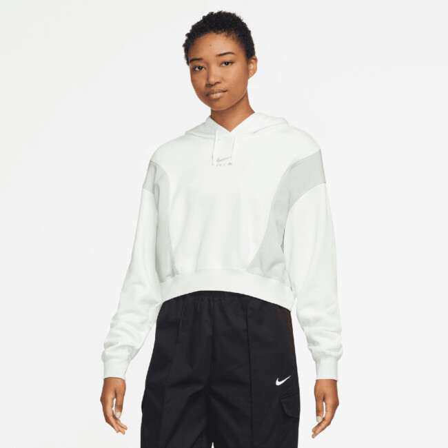 NIKE AIR WOMEN'S OVERSIZED MOOD CROP FLEECE HOODIE | Толстовки и ...